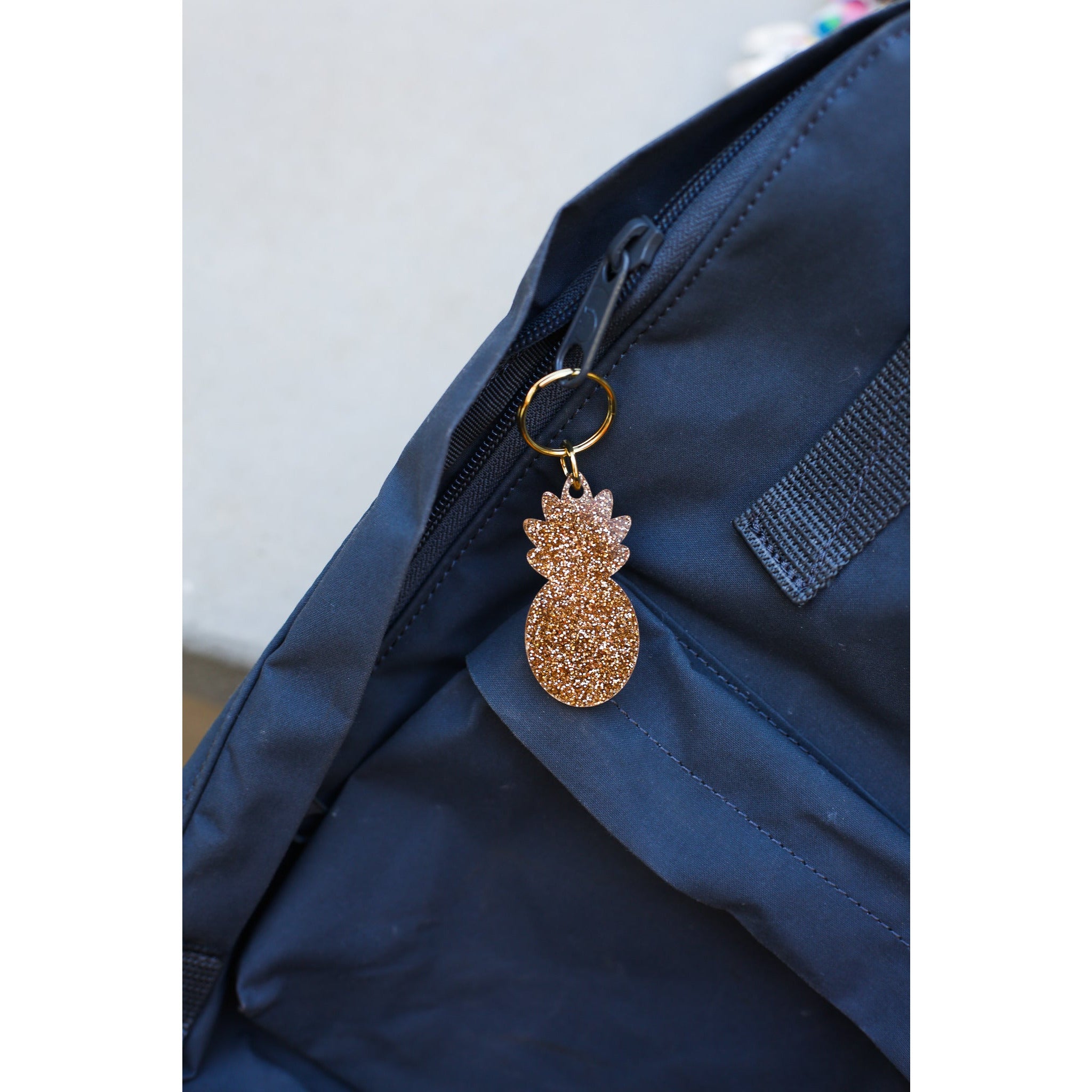 Glitter Keychain - Pineapple – Lucky Feather
