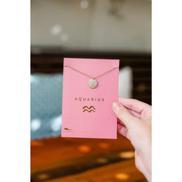 Zodiac Necklace – Lucky Feather